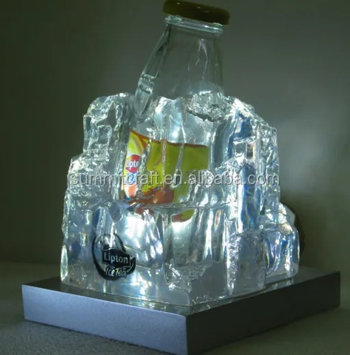 Custom Resin Led Ice Effect Bottle Glorifier - Buy Bottle Glorifier,Led ...
