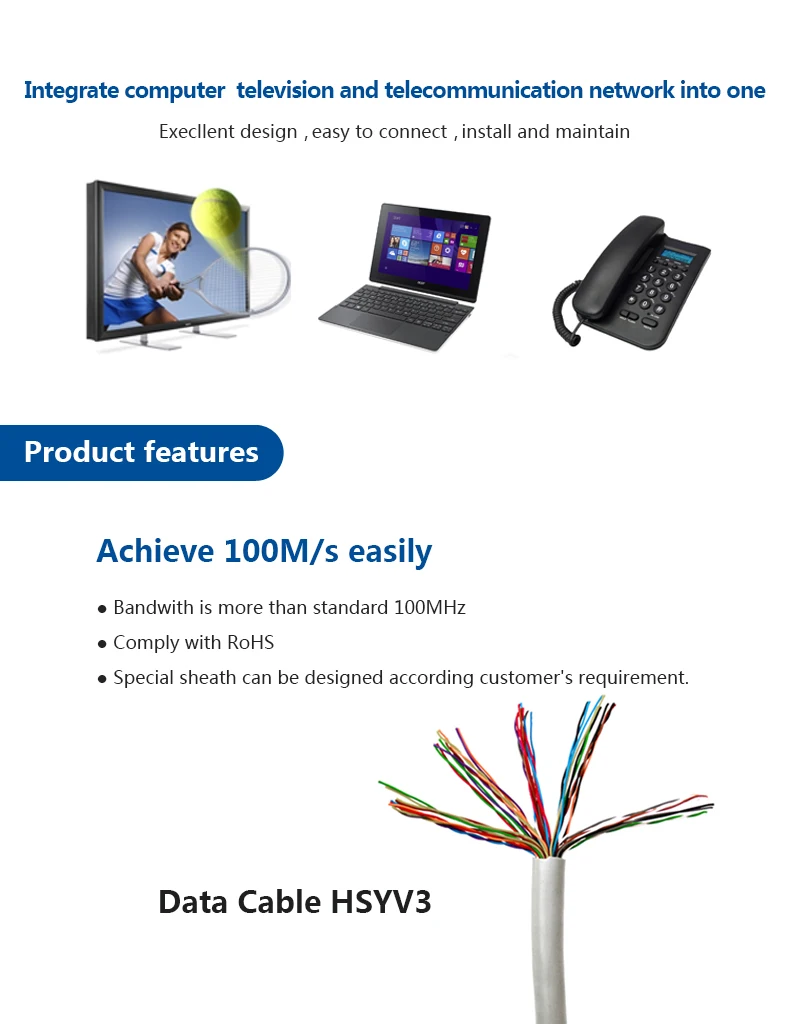 Best Price Utp Cat3 Cat5 Cat6 25 Pair Solid Network Lan Cable - Buy ...