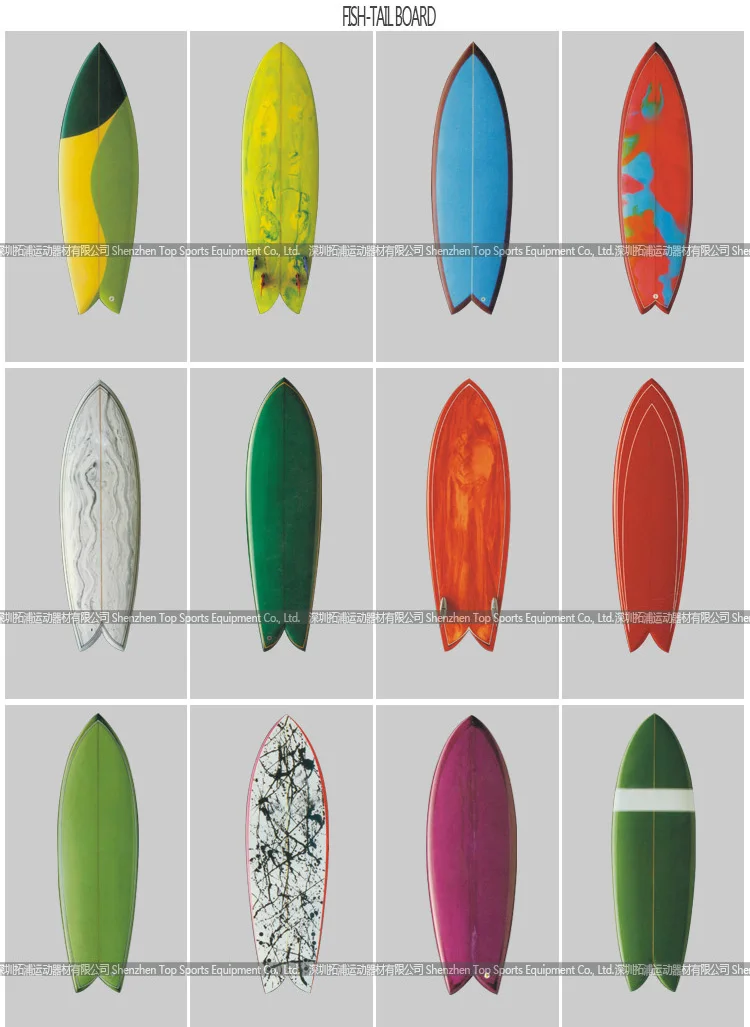 Tps0002 Professional Epoxy Fish Tail Surfboard For Surfing - Buy Epoxy ...