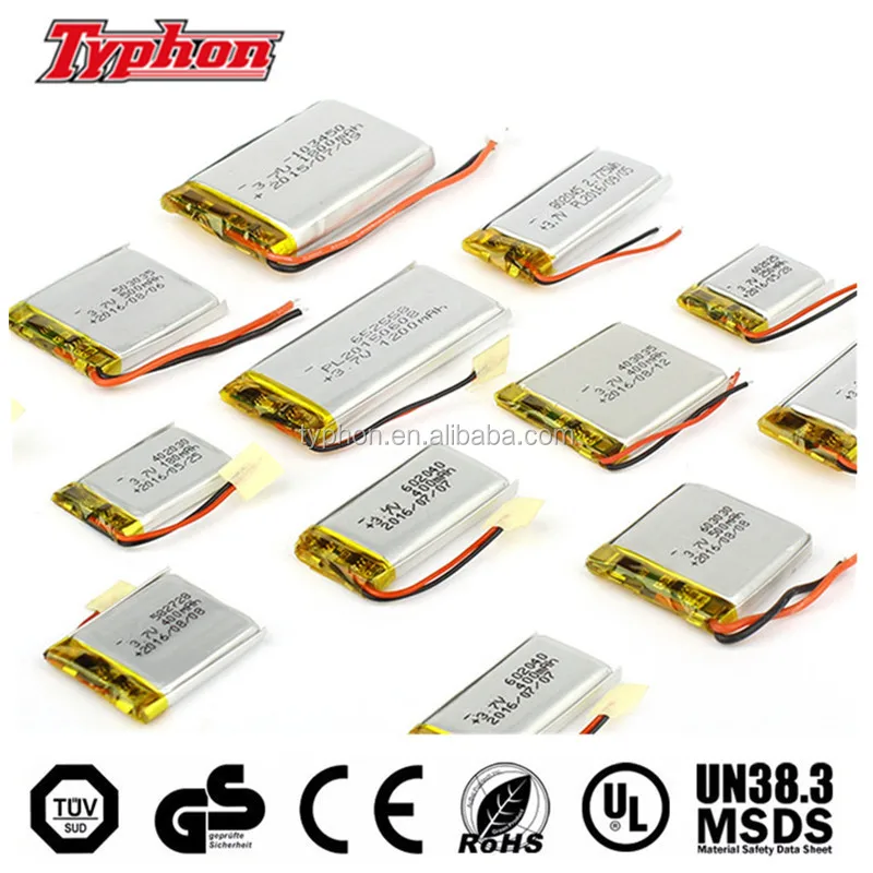 3.7v 80mah Lipo Battery 501220 262022 301525 401225 501221 3.7v 80mah ...