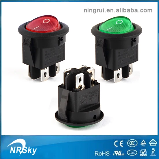 4 Pole Rocker Switch Waterproof Electrical 6 Pole Double Throw 4 ...