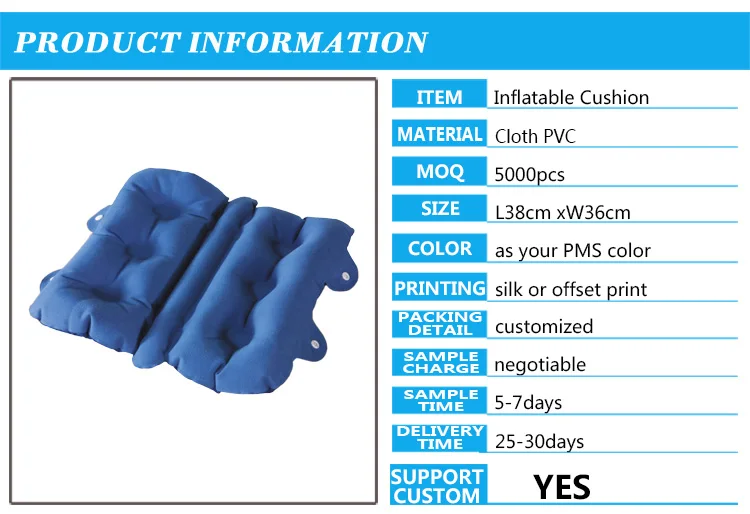 Heavy-duty Nylon Coated Pvc Inflatable Stadium Seat Cushion Ideal For ...