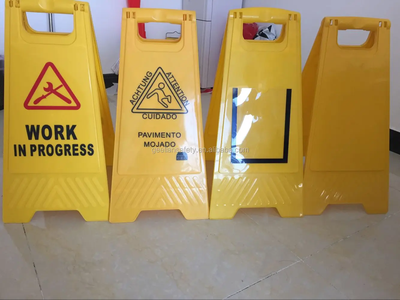H64cm Pp Plastic A Frame Safety Sign Caution Wet Floor Warning Sign ...