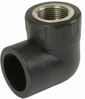 Hdpe Female Threaded 90 Degree Elbow For Water/plastic Pipe Fittings - Buy Hdpe Female Threaded ...