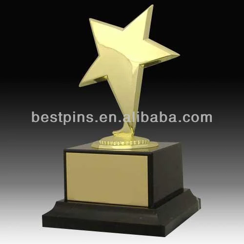 Gold Star Team Work Trophy Awards - Buy Trophies And Awards,3d Metal ...