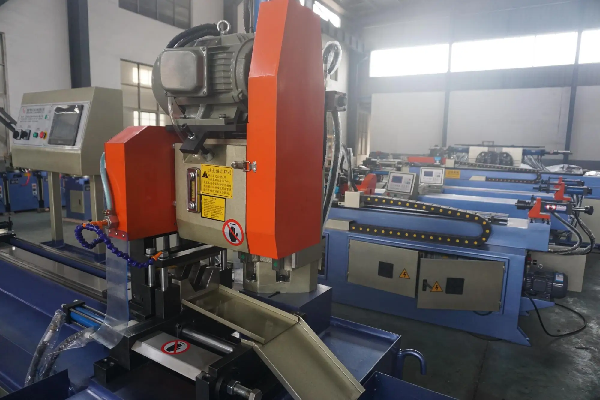 YJ-425CNC Best Quality CNC Automatic Copper Steel Ms Pipe Cutting Machine Metal Circular Saw ...