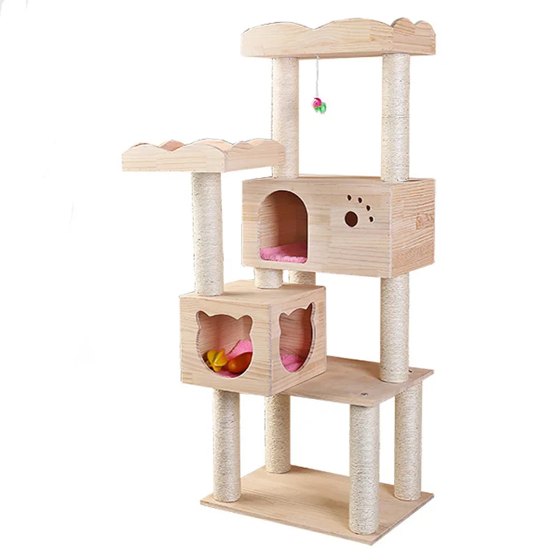 Outdoor And Indoor Luxury Design Cheap Pet Wood Cat House - Buy Cat ...