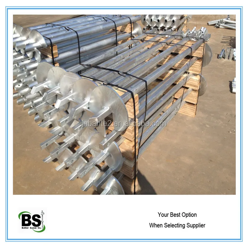 High Quality Galvanized Steel Helical Pier For Construction - Buy ...