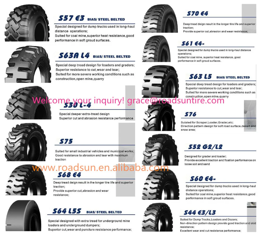 Otr Grader Tire G2 1300-24 1400-24 Otr Tyre - Buy High Quality Otr ...