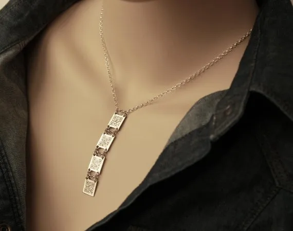 Odm Personalized Qr Code Engraved Promote Product Jewelry Custom ...