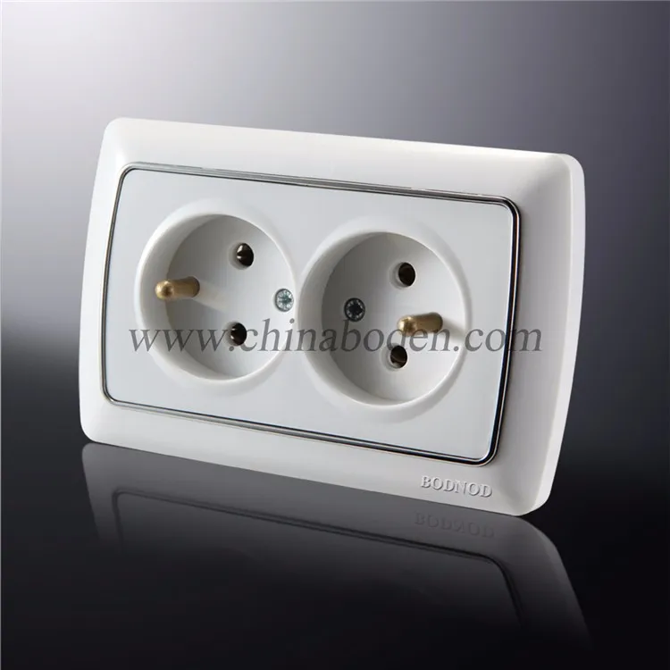 Universal Power Outlet Double French Socket European - Buy Double ...