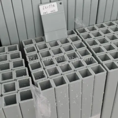 20mm 25mm 30mm 40mm Plastic Square Tubing - PVC & Custom