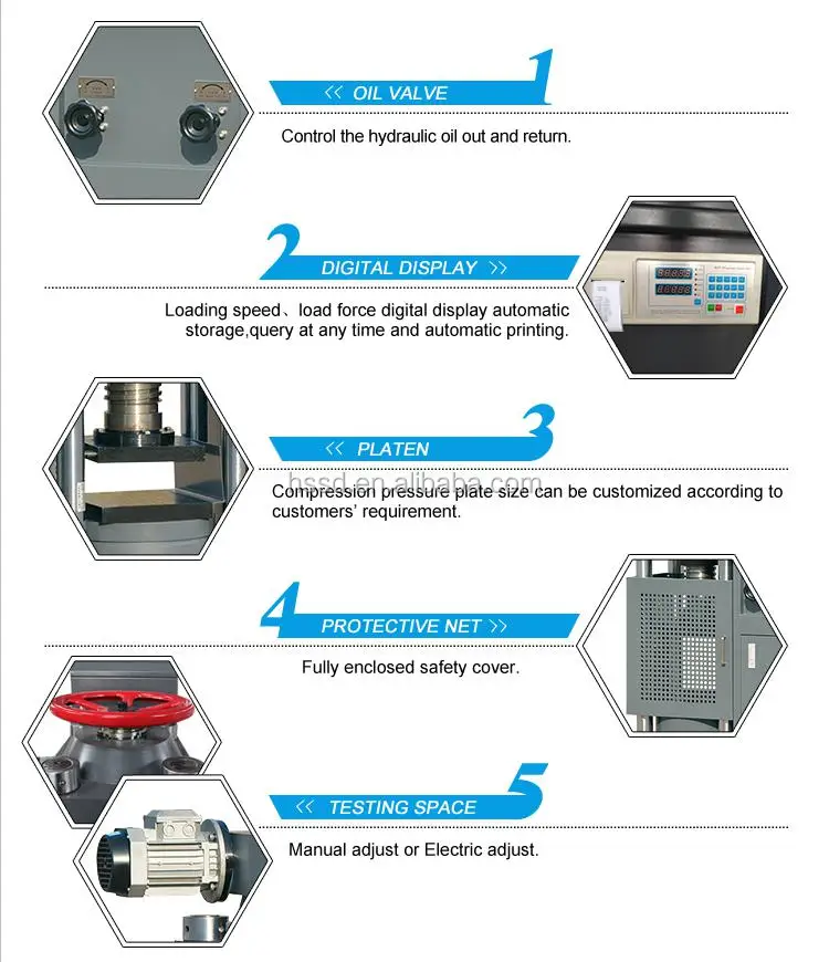 200 Ton Concrete Cube Testing Machine Price Used For Measuring Press ...