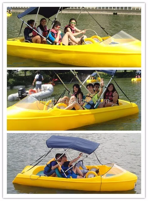 HEITRO 4 Person Electric Water Bike Pedal Boat - Fun & Thrill