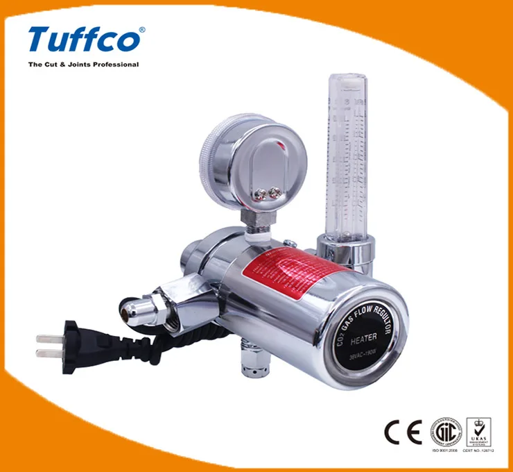 Co2 Electrically Heated Pressure Regulator With Flowmeter - Buy ...