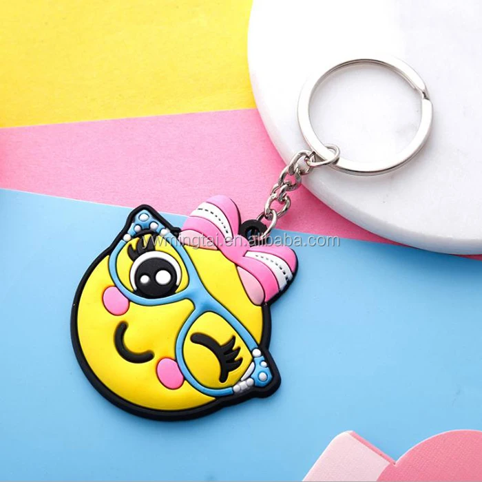 Factory Sale Pvc Key-chain/rubber Pendant/emotion Soft Pvc Keychain ...