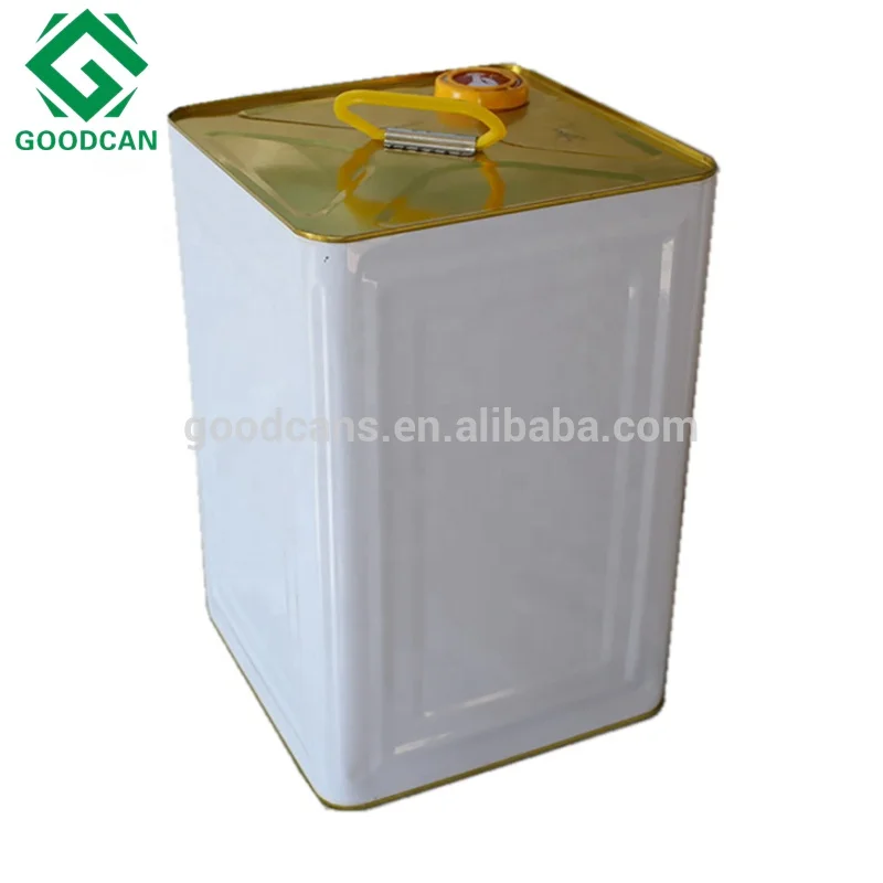 15L Empty Tin Can - Durable Metal Container with Pressure Cap