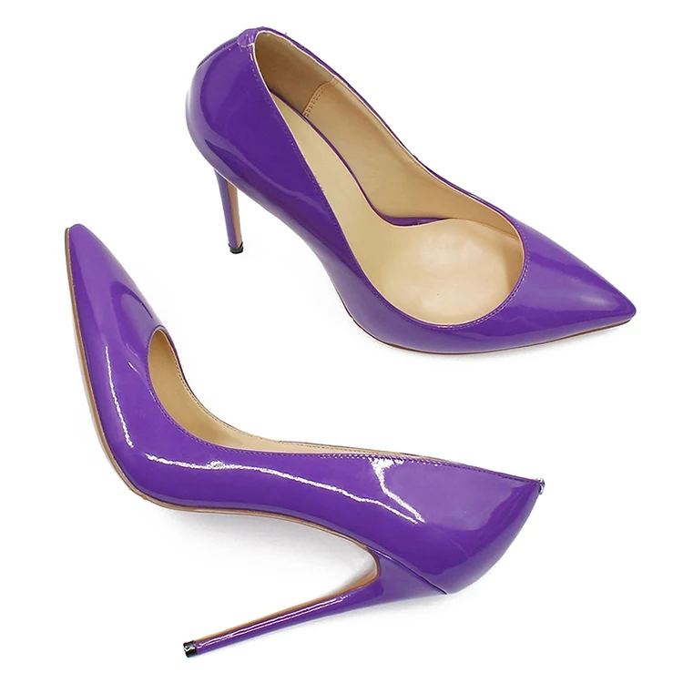 2021 Custom Patent Leather High Heels Dress Shoes - Elegant