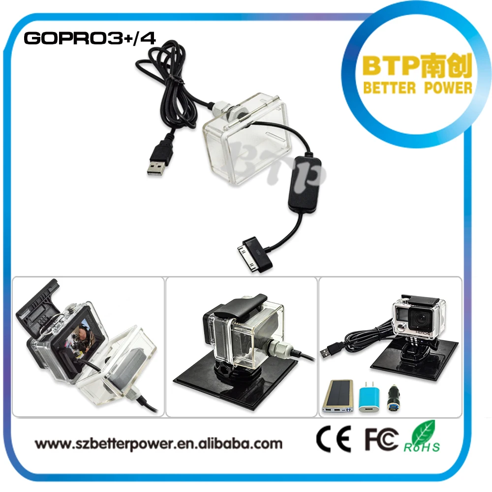 For Gopro Battery Replacement Dummy Battery With Waterproof Case Dc ...