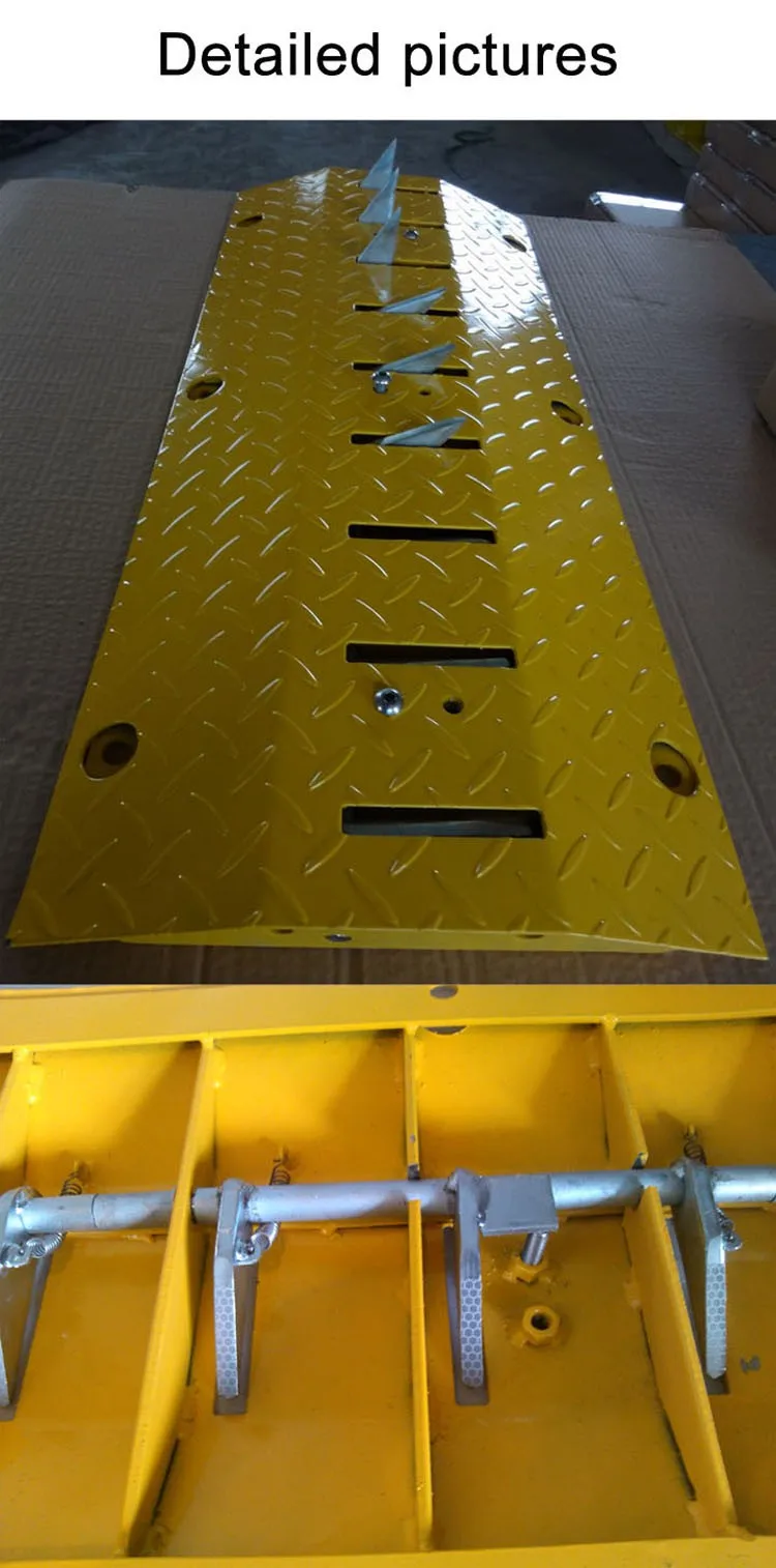 One Way Manual Iron Spike Barrier Tyre Killer - Buy Manual Spike ...