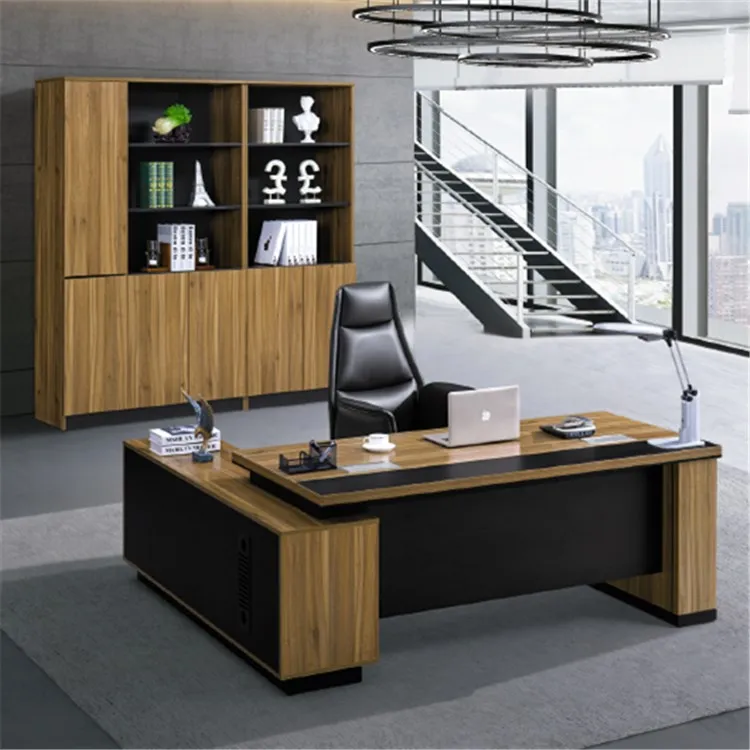 6ft 6feet 8ft 10ft Luxury Large Mdf 200cm Modular Mahogany Office ...