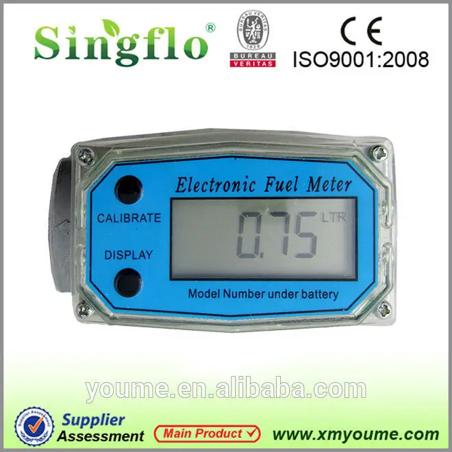 Singflo 10--200l/min Electric Mini Water Meter/ Fuel Meter/gas Flow ...