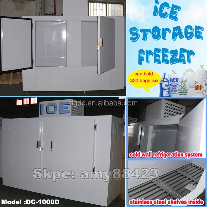 Outdoor Ice Storage Freezer Holds 325 Bags Ice - Buy Ice Storage ...