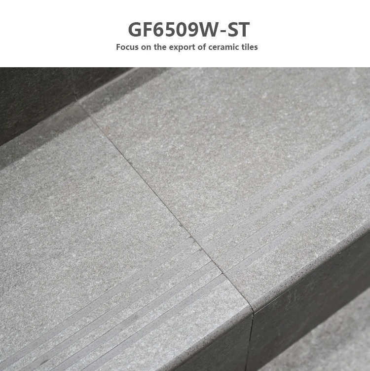 Grey Anti-Slip Ceramic Stair Tiles - Matte Porcelain Step Tiles for ...