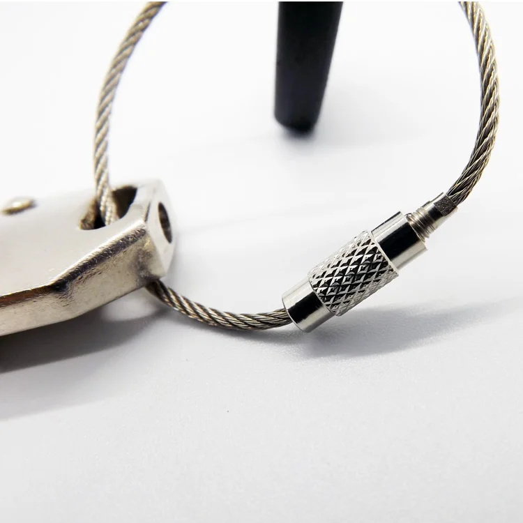 Durable en acier inoxydable câble fil clé chaîne fermoir twist vis de ...