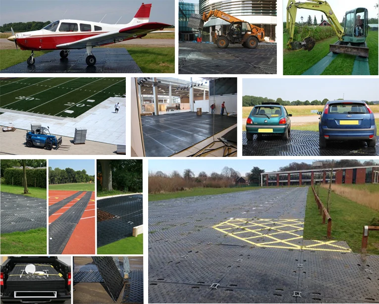 Pe Paving Board Temporary Paving Movable Anti-skid Plastic Road ...