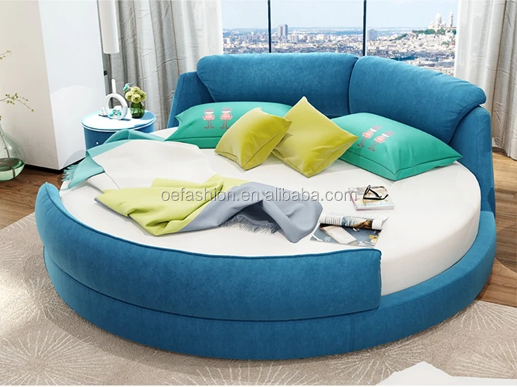OE-FASHION Custom Luxury Round Bed - 5 Year Warranty