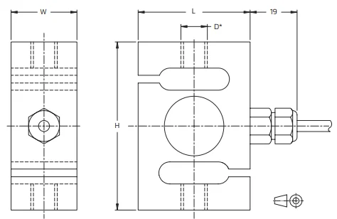 1000kg 5000kg S Type Load Cell -type Shape 2 Ton 5kg S Type Load Cell ...