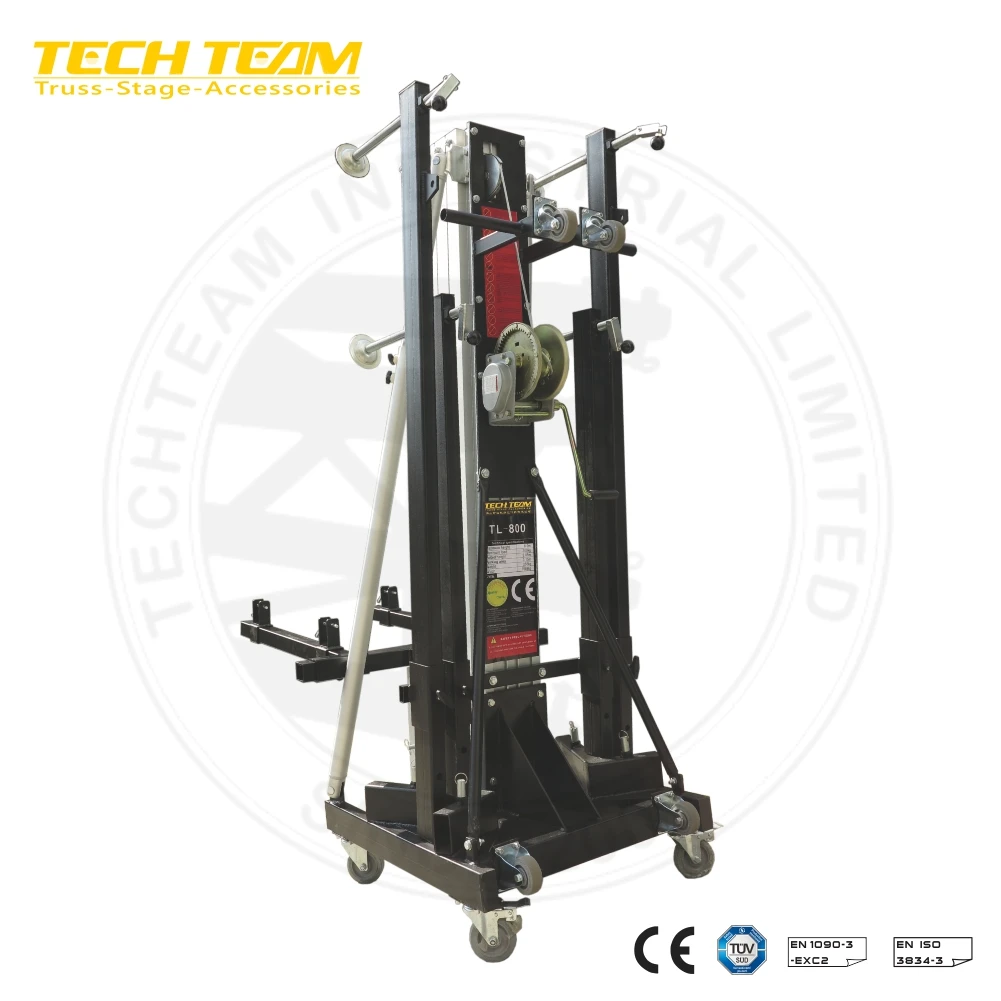 Line Array Lifting Stand - Aluminum Speaker Tower by TECH TEAM