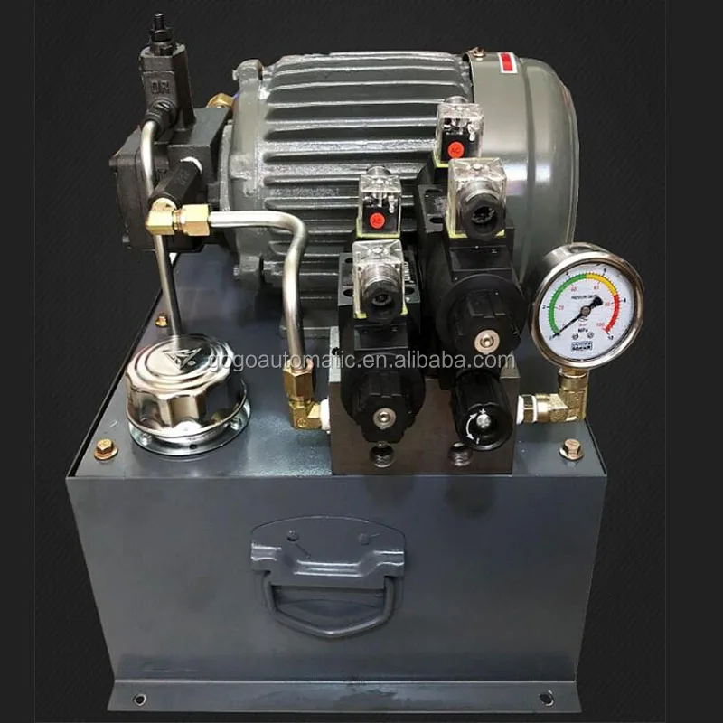 Small Hydraulic Station Hydraulic System 0.75kw/1.5kw+vp15/20 With Air ...