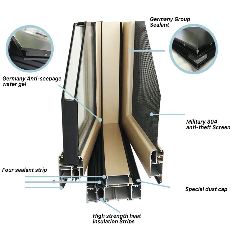 Aluminum Swing Out Windows Compare With Standards Double Tempered Glass ...