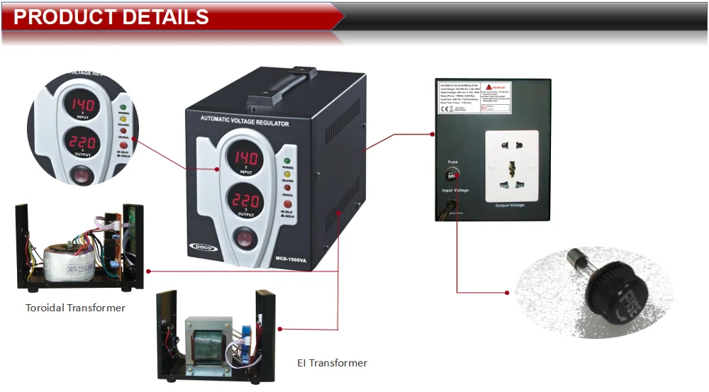 Paco 5000 Watt 220v 110v Ac Whole House Voltage Stabilizer For Home ...