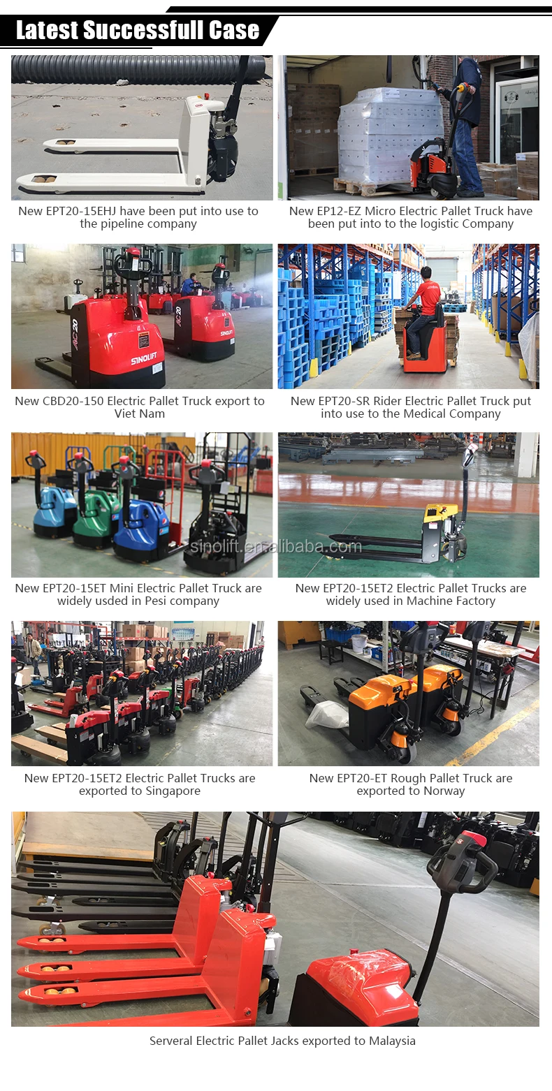 Sinolift EPT 20-SR Ride on Pallet Truck with Lithium Ion Battery