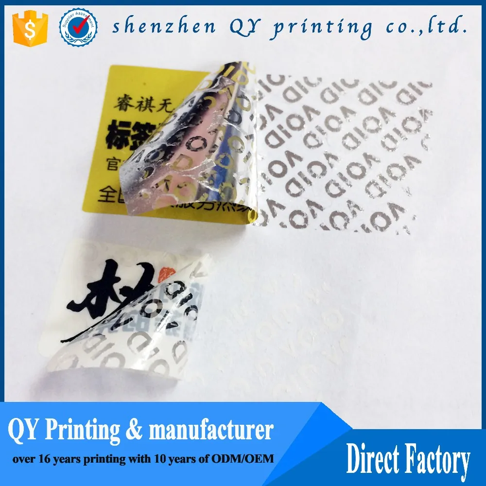 Custom Paper Void Warranty Seal Sticker Printing Label,Security ...
