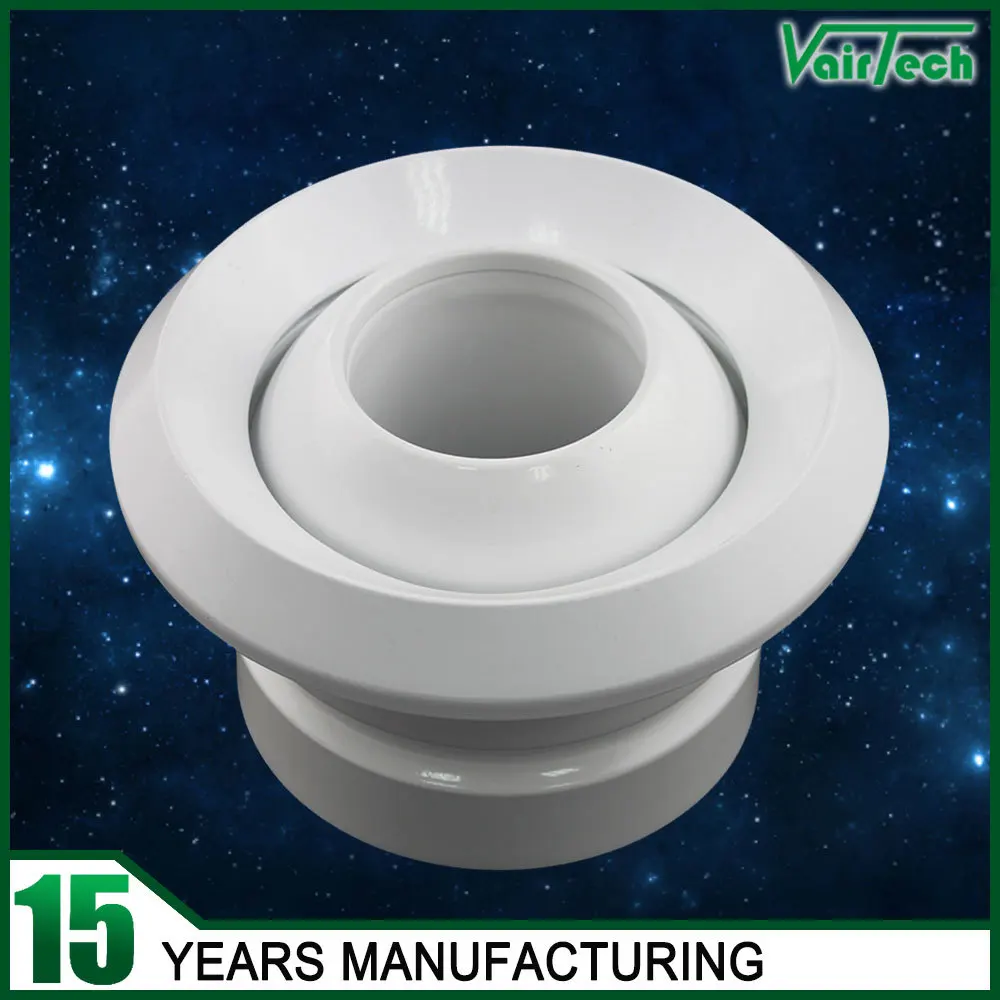 Air Conditioning Adjustable Jet Nozzle Diffuser Aluminum Round Air ...