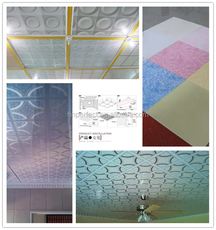 Suspended Pvc Gypsum Ceiling Tile Design 595 595mm/600x600 - Buy Pvc ...