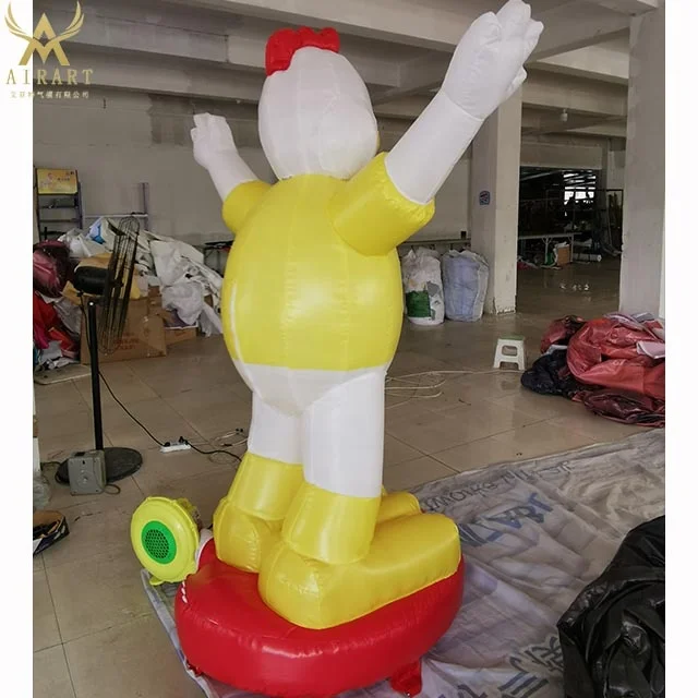Cool Inflatable Chicken Cartoon Character Fried Chicken Shop Ideas With ...