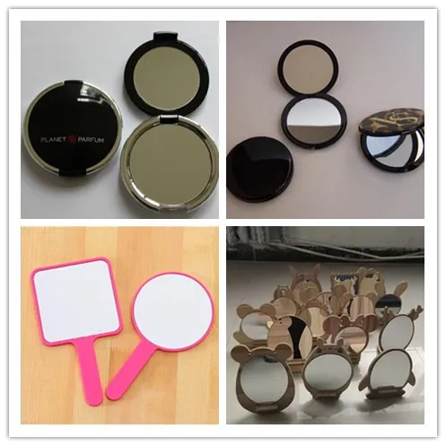 Wooden One Side Customize Shape Hand Mirror Personalized Custom Engrave ...