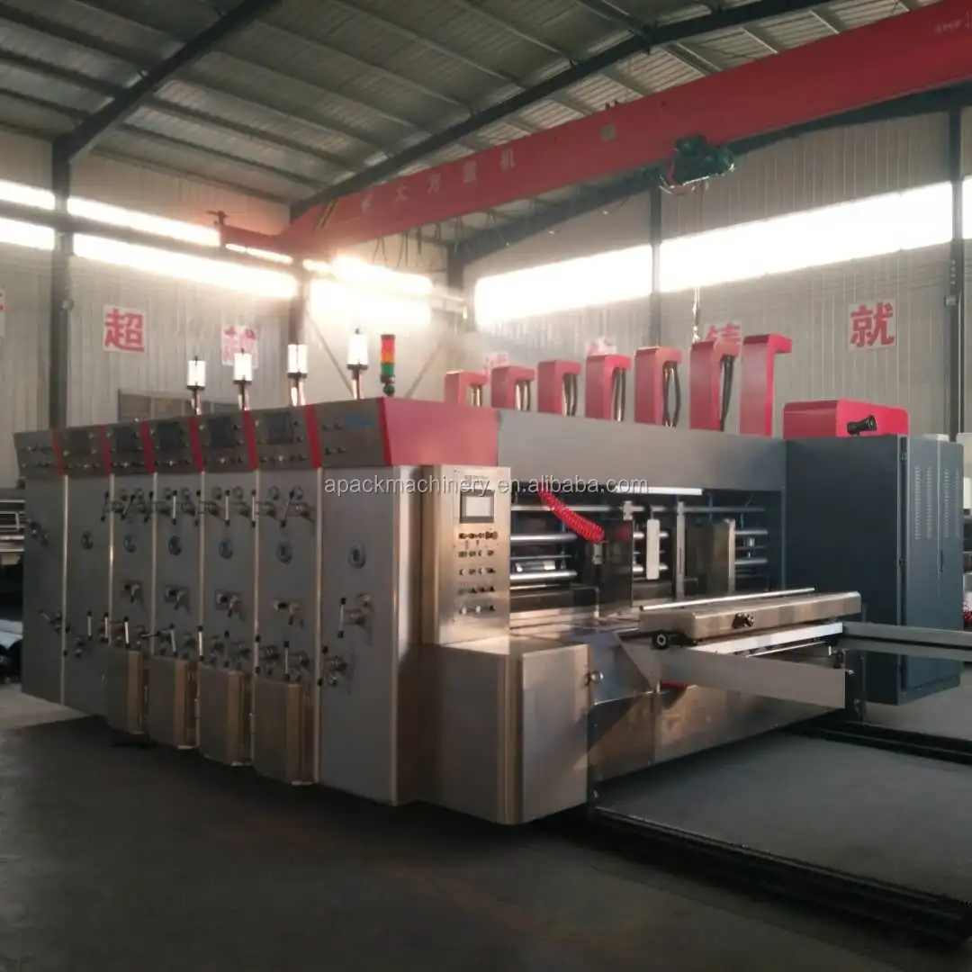 GYK-1 Series Flexo Ink 4 Color Printer Slotter Rotary Die Cutter
