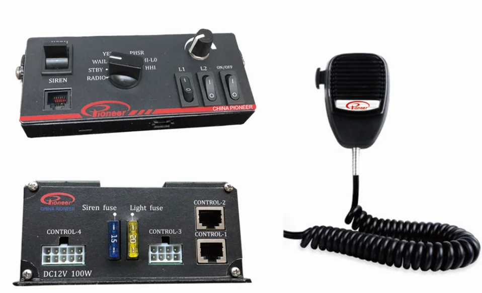 100watt Ambulance Siren Amplifier - Independent Control Panel