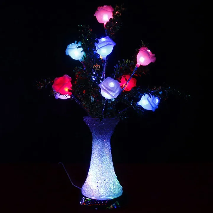 Wedding Table Centerpieces Artificial Led Flower Lights Plastic - Buy ...