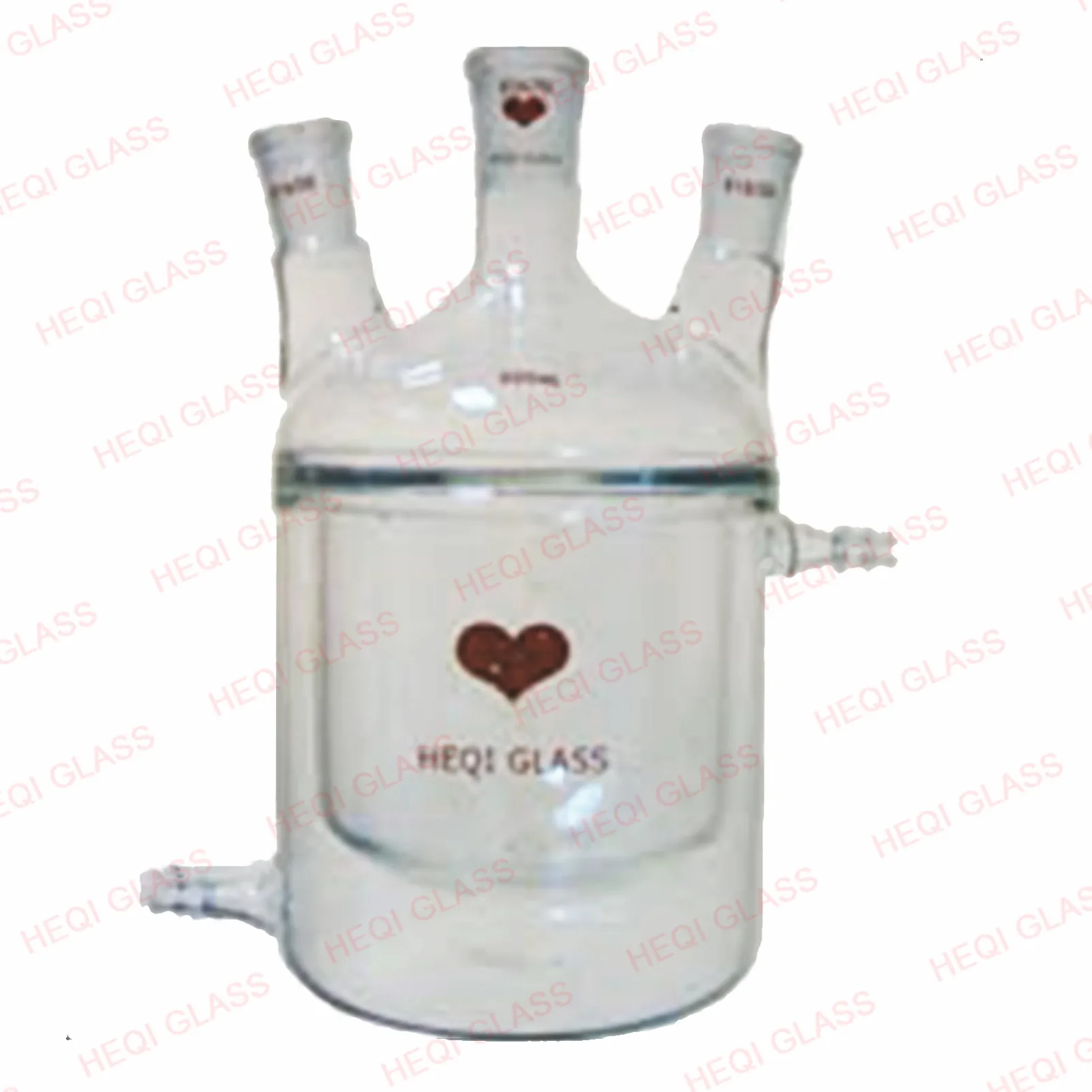 Customized Capacity And Joint Size Boro 3.3 Glass 3-neck,Jacketed ...