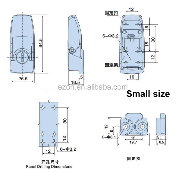 Metal Cabinet Hasp Lock,Zinc Alloy Door Toggle Latch,Industrial Cabinet ...