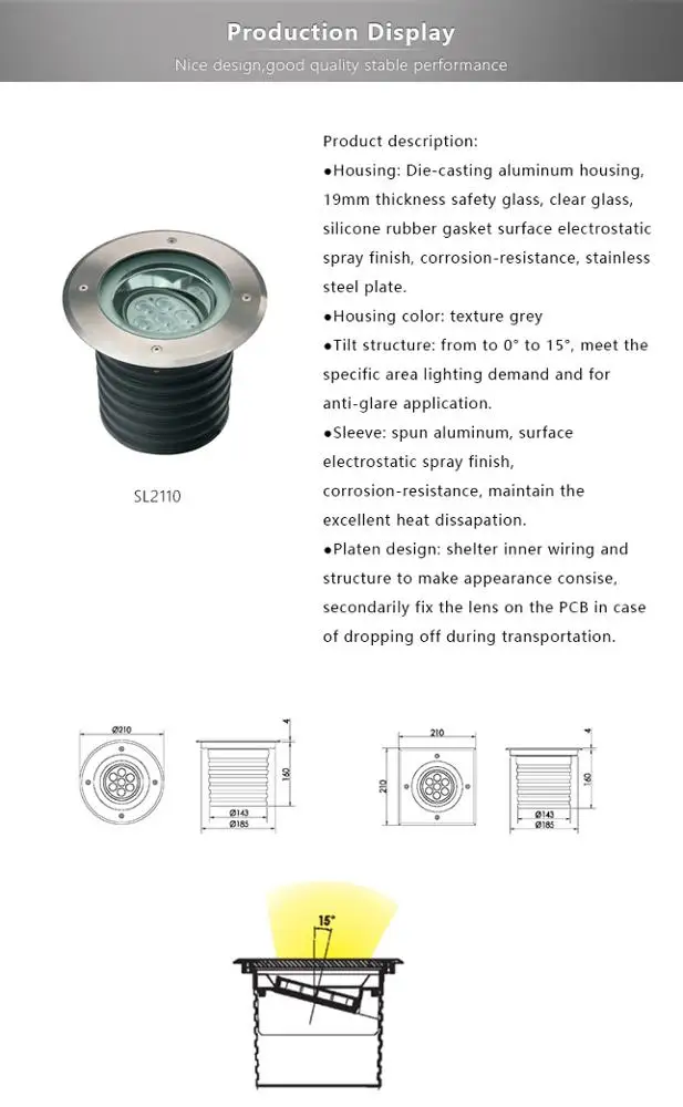 SHYLON LED Inground Lights - Durable, Efficient, and Versatile