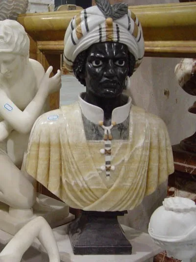 African Black Man Statue /marble Bust Sculpture - Buy White Marble ...