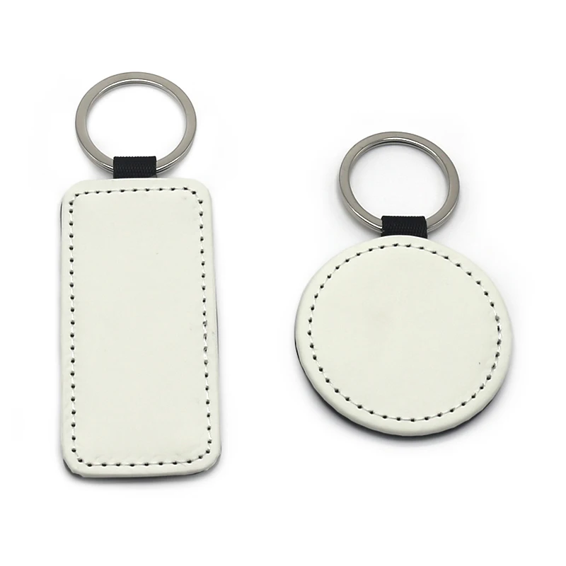 Custom Sublimation Blank Pu Leather Keychain Buy Custom Sublimation
